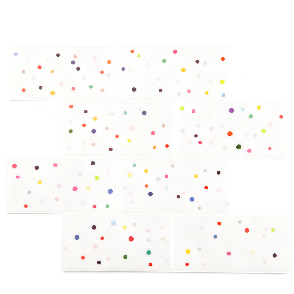 Colorful Polka dots Tile Peel and Stick Wall Sticker – BUYSTICKTILES