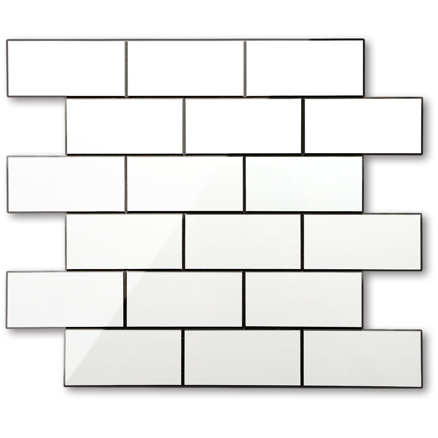 2''x4'' Subway Peel and Stick Tiles Sheeted - White – BUYSTICKTILES